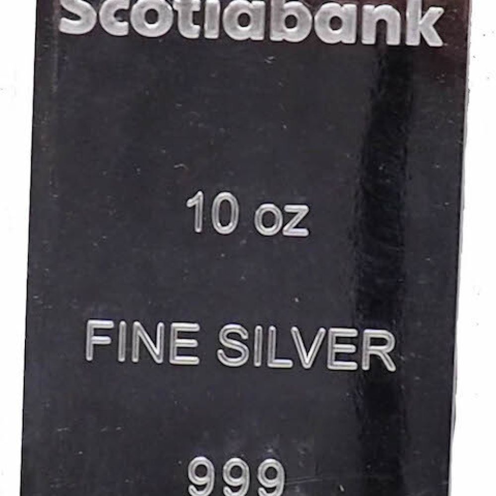Buy 10 Ounce Silver Bar Scotiabank Online at 24 Gold Group Ltd.